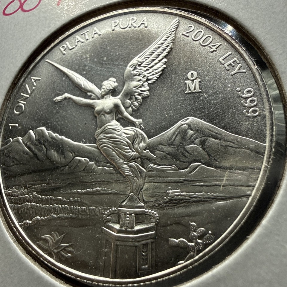 Mexico Liberty 2004, 1 Oz .999 Fine Silver Coin, Oz Libertad Plata .999 ...