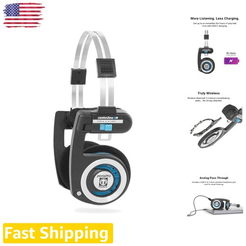 Porta Pro Wireless Retro On-Ear Headphones with USB-C, 20+ Hours ...