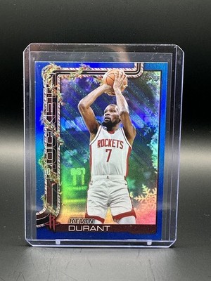 Kevin Durant 2025-26 Topps NBA Holiday Blue Metallic Glitter SP #H125 ...