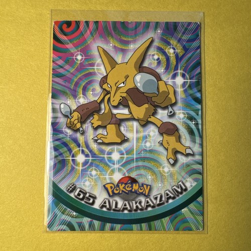 ALAKAZAM 65 BLUE LOGO TOPPS SERIES 1 POKEMON NON-HOLO | eBay