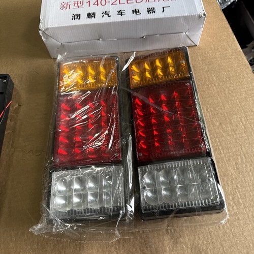 2 x Universal 12V 36 Led Caravan Truck Rear Tail Lights Indicator Lamp ...