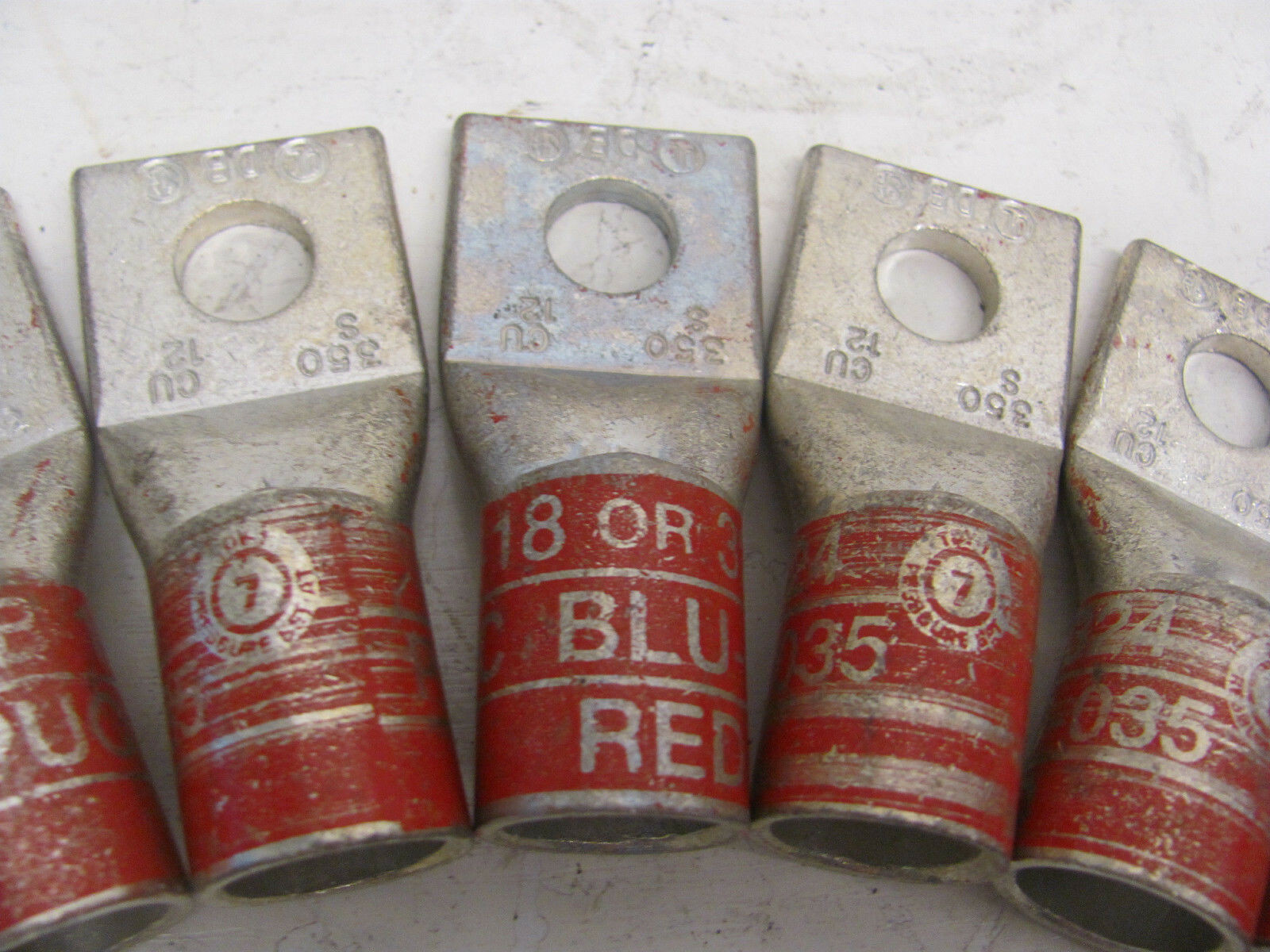 LOTS OF 8 B-18 or 324 PUC BLU-035 Battery Cable Lugs 1/2" | eBay