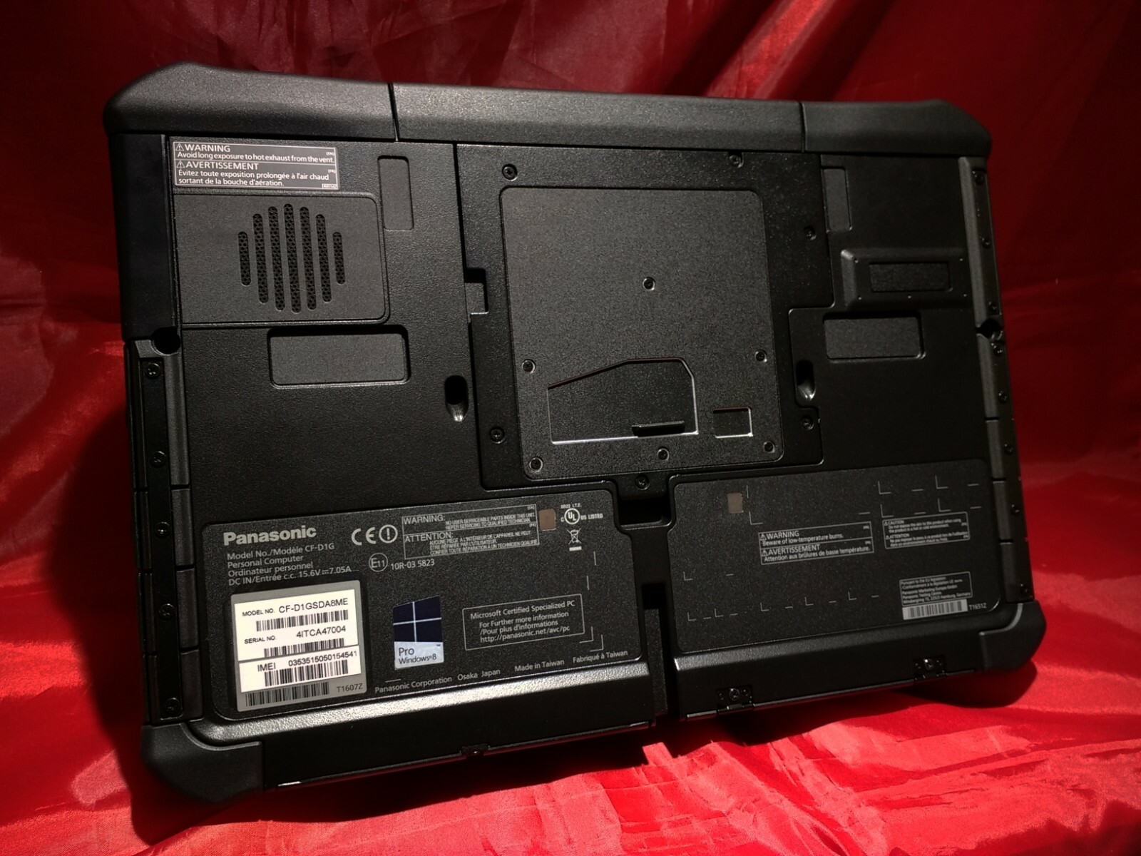 Panasonic Toughbook CF-D1 - 2.50GHz Core i5 - 256GB SSD - 8GB RAM ...