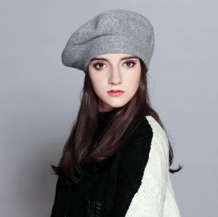 Fashion Classic Vintage French Style Soft Wool Blended Beret Warm ...