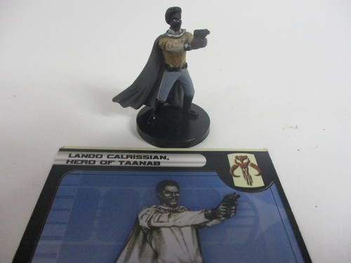 STAR WARS Miniatures LANDO CALRISSIAN HERO OF TAANAB #52 & CARD ...