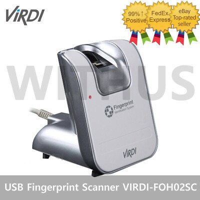 Virdi FOH02SC USB Fingerprint Scanner Card Reader - Tracking | eBay