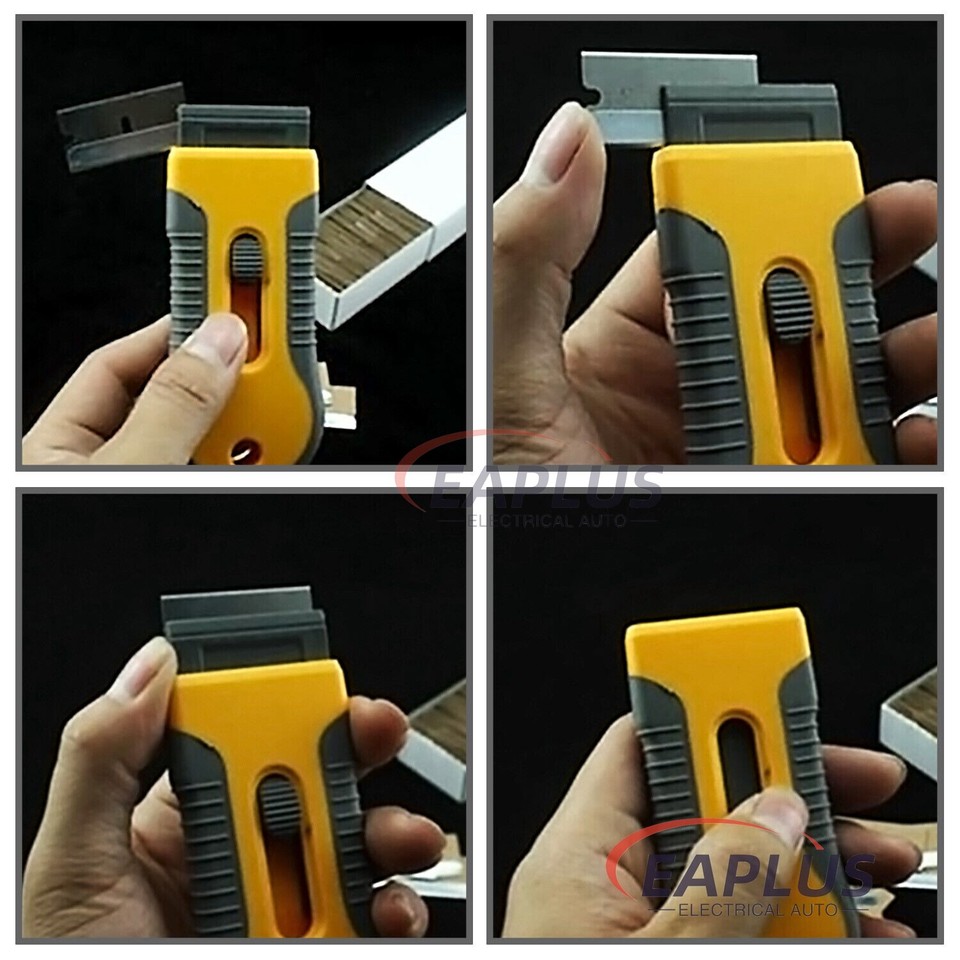 100 PCS Razor Blades Single Edge Extra Sharp Heat Treated Safety Knife ...