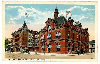 Poughkeepsie NY -OLD POST OFFICE & NELSON HOUSE HOTEL-MARKET STREET ...