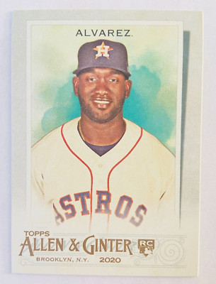 2020 Topps Allen & Ginter YORDAN ALVAREZ Rookie Card RC | eBay