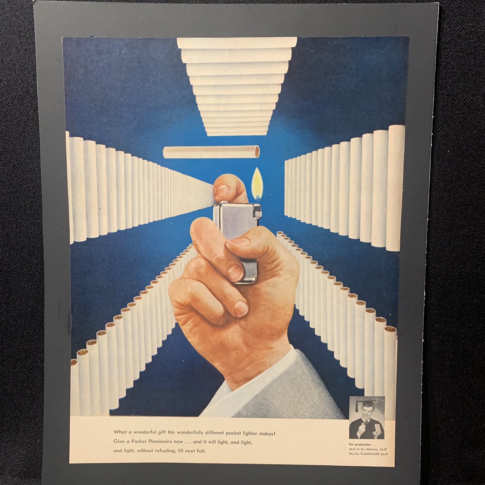 Vintage 1951 Parker Flaminaire pocket lighter advertisement | eBay