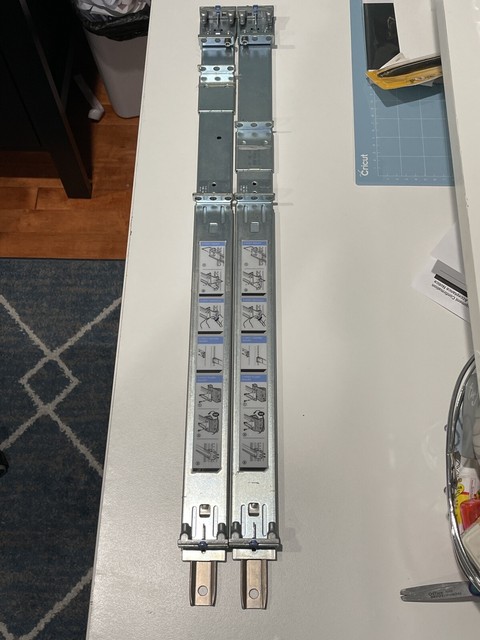 Dell X632K PowerEdge R620 R630 1U Static Readyrails Rail Kit for sale ...