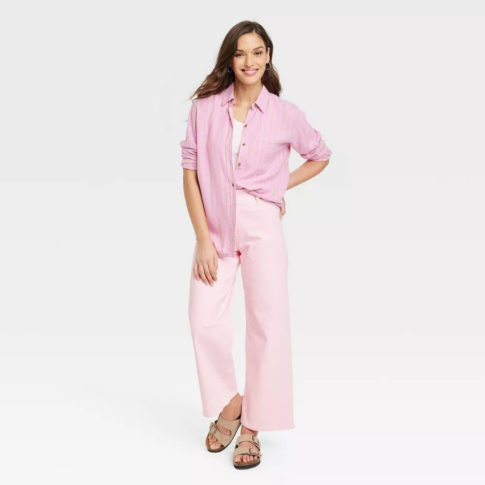 Woman’s High-Rise Sailor Wide Leg Ankle Jeans - Universal Thread | eBay