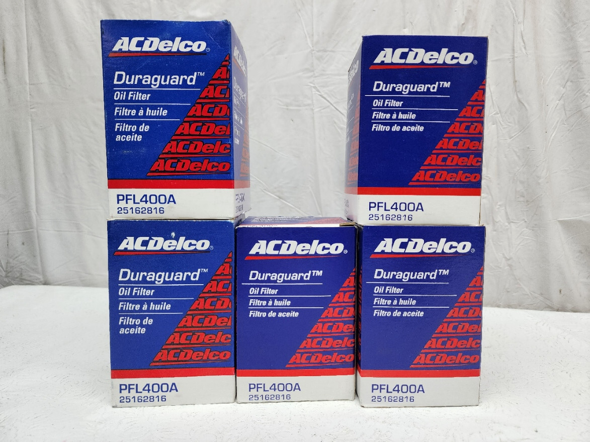 LOT OF 5 ACDelco Duraguard Oil Filter's ACDelco Part# PFL400A or GM P ...