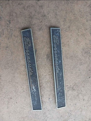64-66 Plymouth Barracuda Mopar Door Emblems 340 318 440 Cuda 383 273 ...