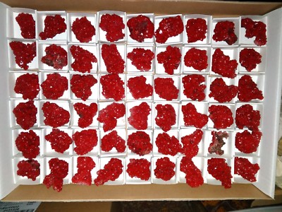 Alunite red crystal on matrix from Poland specimen 48pcs flat | eBay