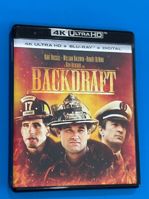 BACKDRAFT (1991) 4K Ultra HD and Blu-ray KURT RUSSELL ROBERT DE NIRO ...