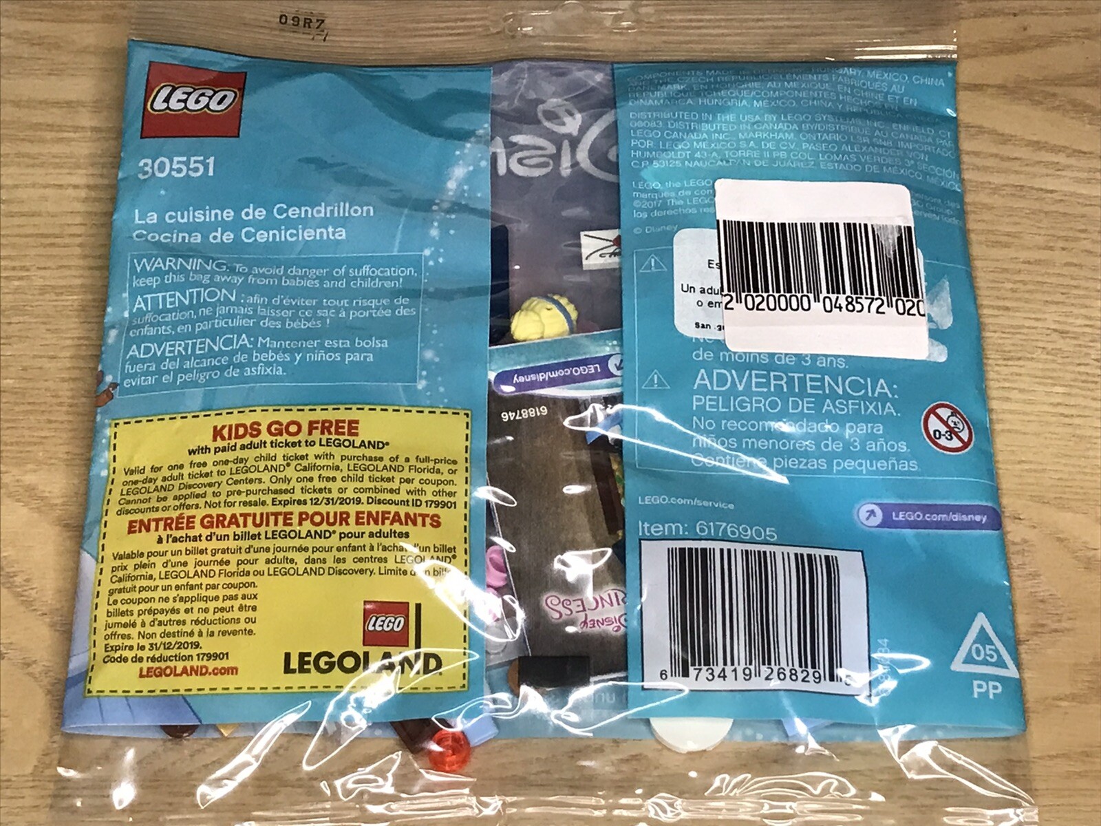 LEGO Polybag 30551-Disney Cinderella's Kitchen. NEW/RETIRED/SEALED/IN ...