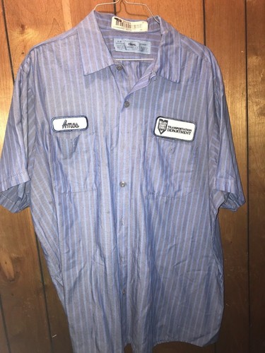 Mechanic Button Up Shirt Work Uniform Short Sleeve and hi-visility | eBay