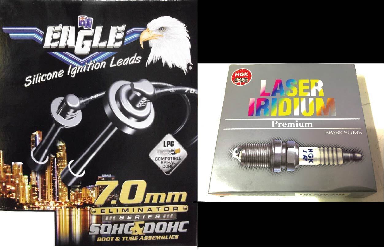 Eagle 7mm Ignition Leads & 4 Ngk Iridium Spark Plugs E74800-SILFR6A ...
