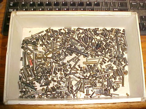 Gunsmith Lot from Gunsmiths Gun Parts Drawer Screws & Nuts & Pins ...