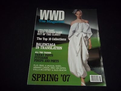 2007 SPRING WWD MAGAZINE - FASHION ISSUE NICE COVER - D 1930 | eBay