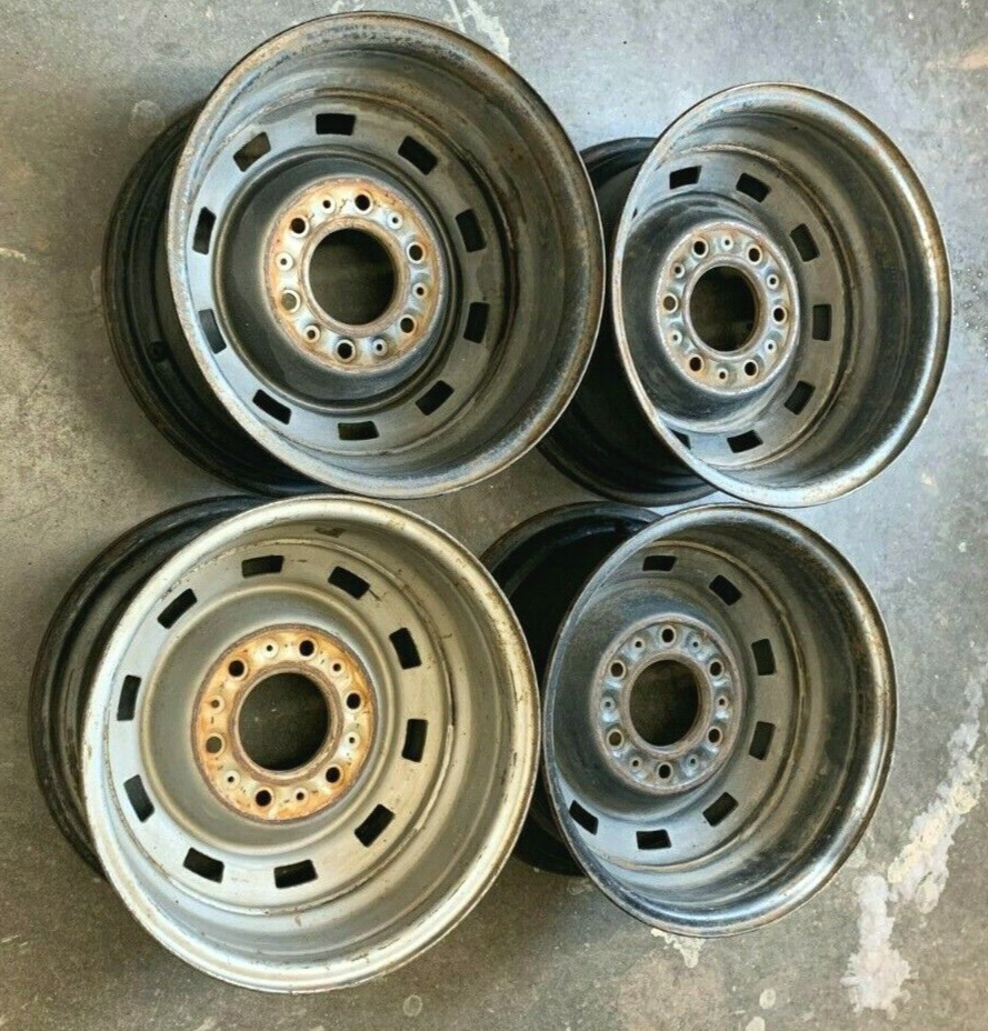 1980 1981 1982 1983 1984 1985 1986 CHEVY 15x8 RALLY WHEELS 4x4 FACTORY ...