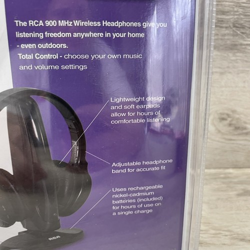 RCA WHP150 Headband Wireless Headphones - Black for sale online | eBay