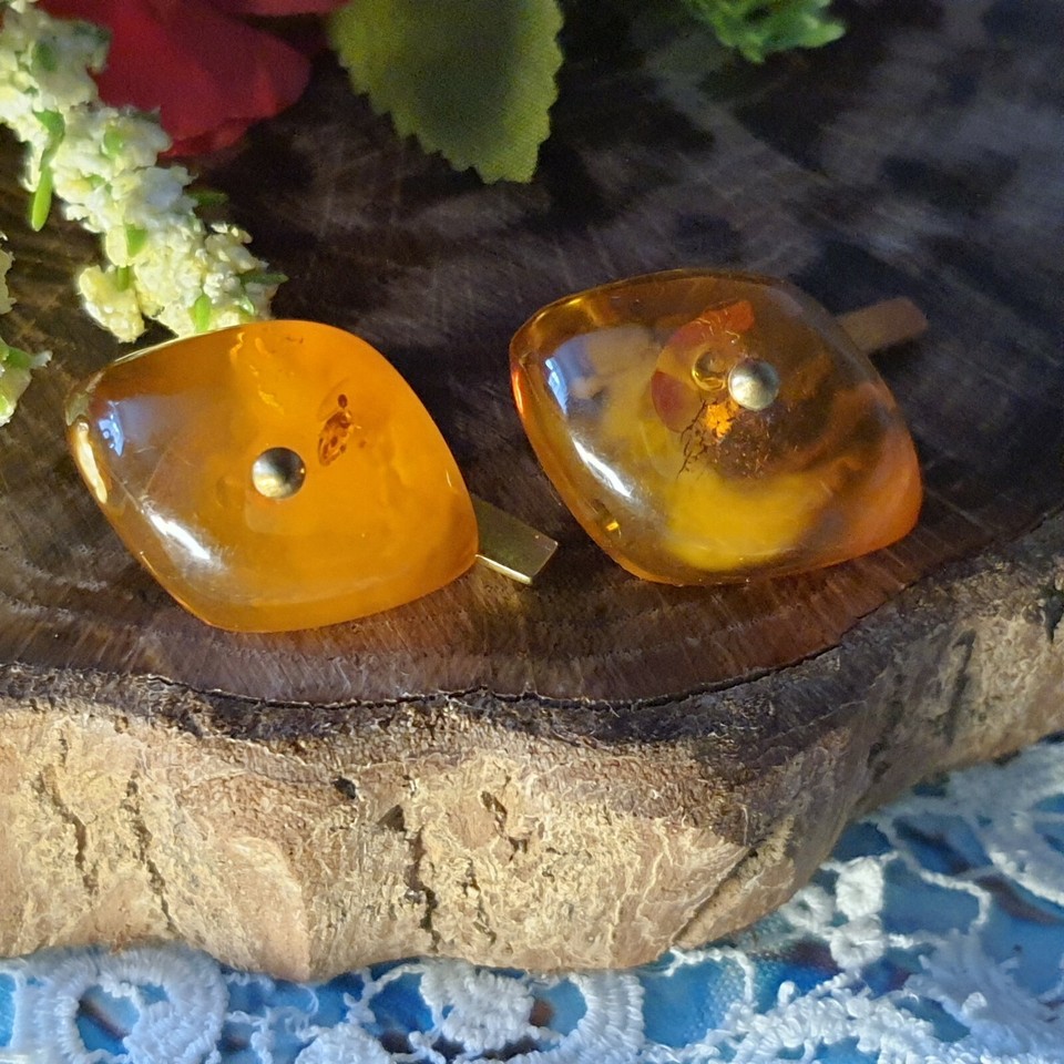 Amber cufflinks, jewelry, cufflinks of the USSR, the original, the USSR ...