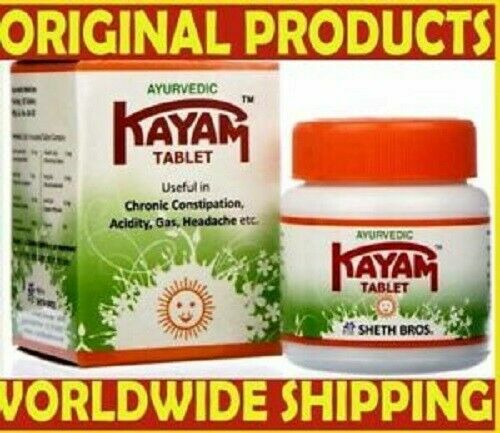 3 X Kayam Churan Churna Tablets 30 Tablet Bottle Constipation Acidity ...