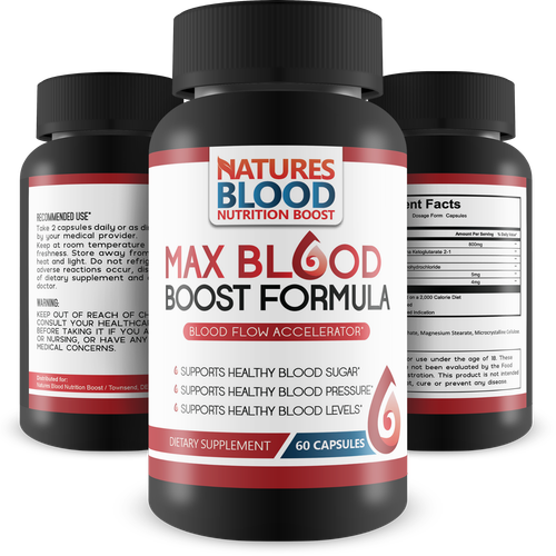 Max Blood Boost Formula - Blood Flow Accelerator - Supports Blood ...