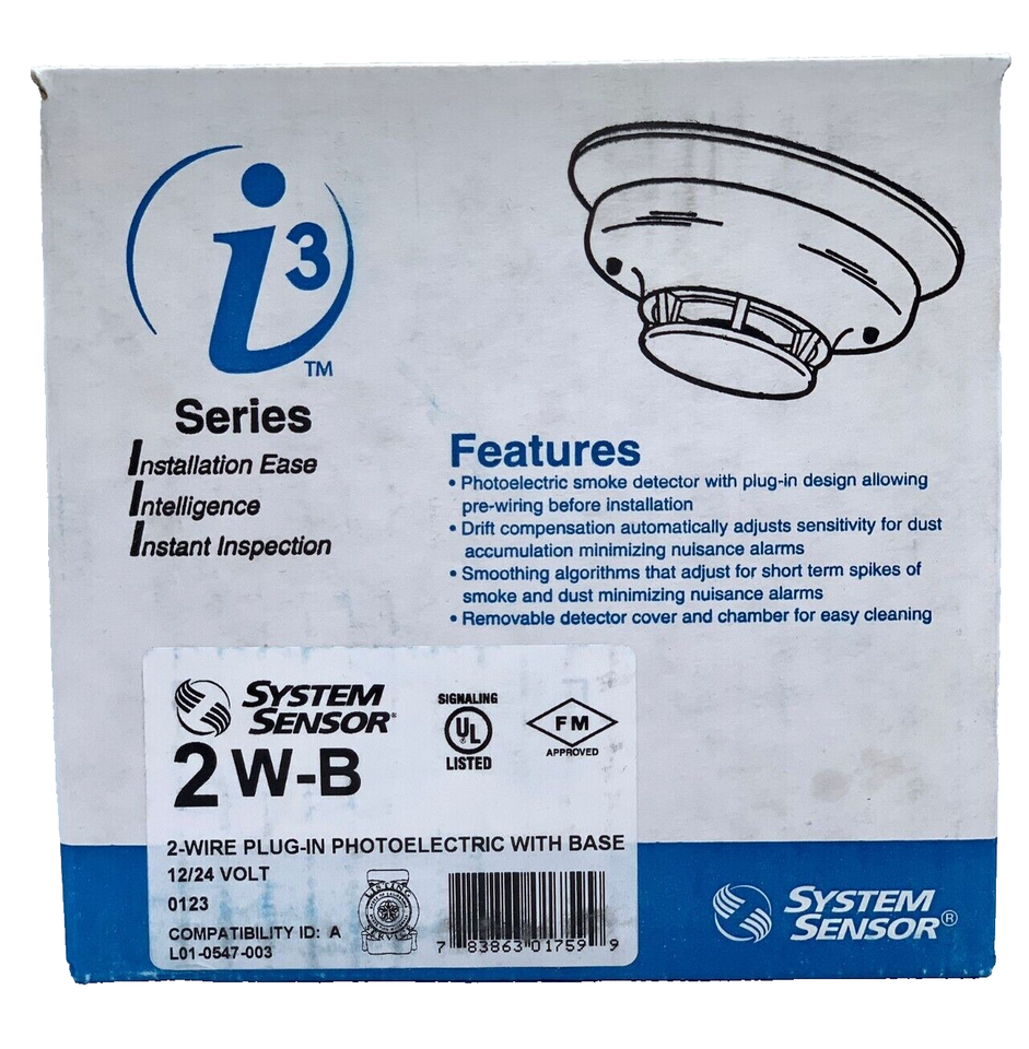 System Sensor 2W-B Smoke Detector 2-Wire White - Same Day Shipping ...