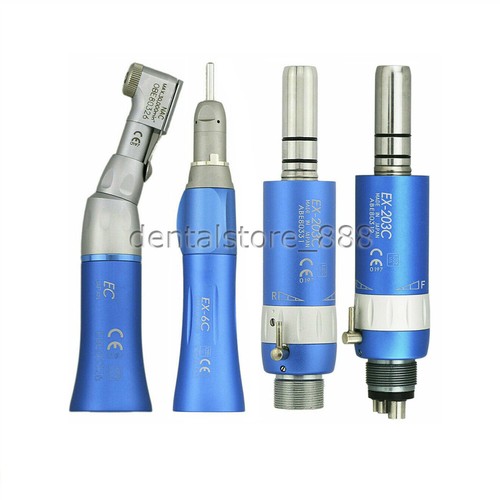 Blue Dental Latch Slow Low Speed Handpiece Straight Contra Angle Air ...
