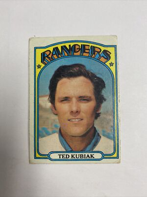 1972 Topps Baseball Ted Kubiak Texas Rangers Card #23 | eBay