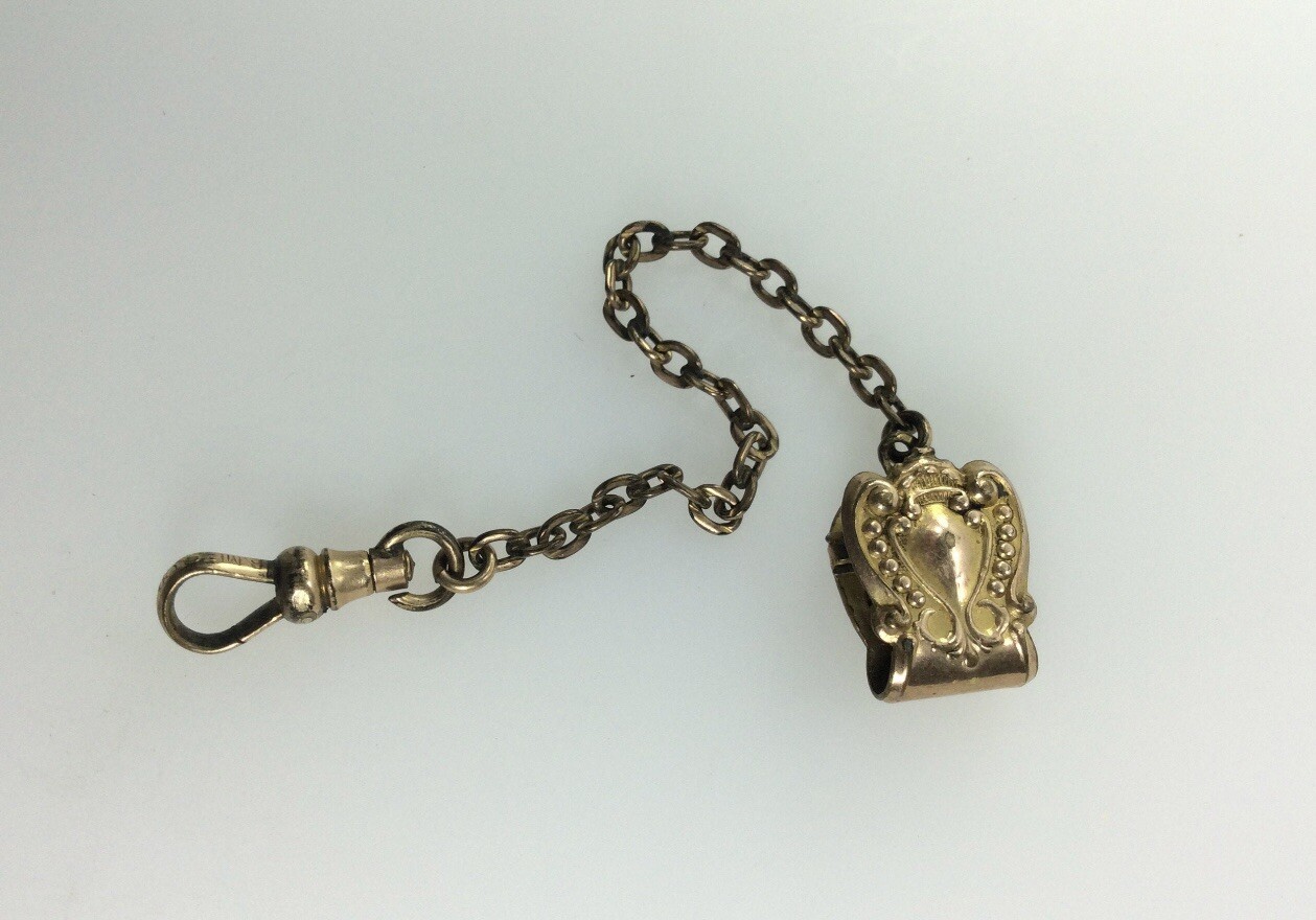 Antique Victorian Edwardian Ladies or Mens Fob Pocket Watch Chain 4” | eBay
