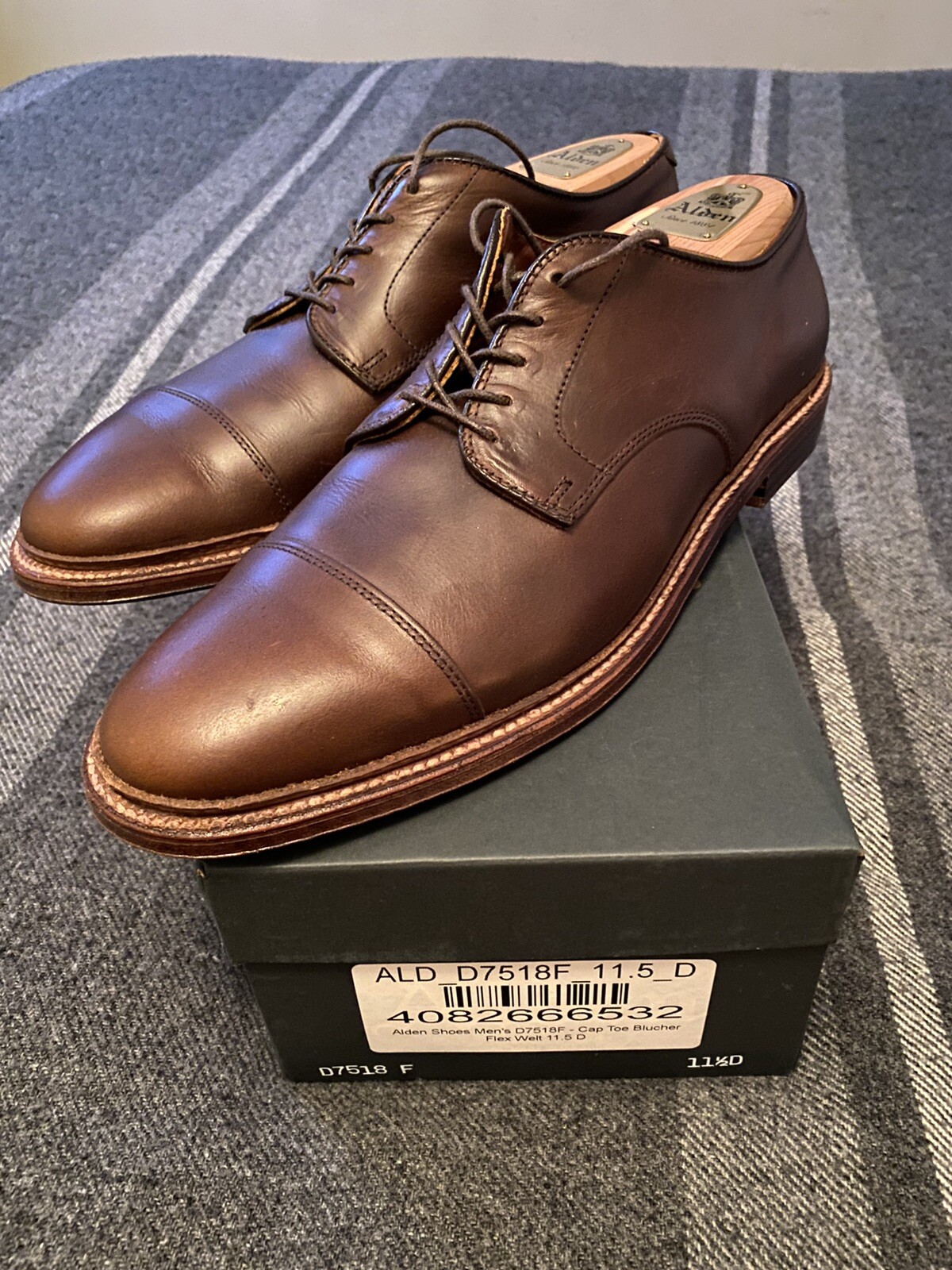 Alden D7518F Brown Chromexcel Straight Tip Blucher | Alden Model Project