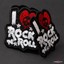 I Love Rock n Roll Symbol Emblem Embroidered Patch Iron On SIZE: 2.5"x2 ...