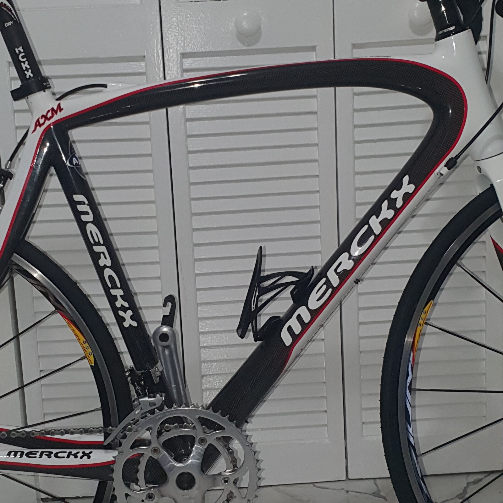 EDDY MERCKX, AXM CARBON FIBER ROAD BIKE 56CM/22IN, BLACK/RED/WHITE ...
