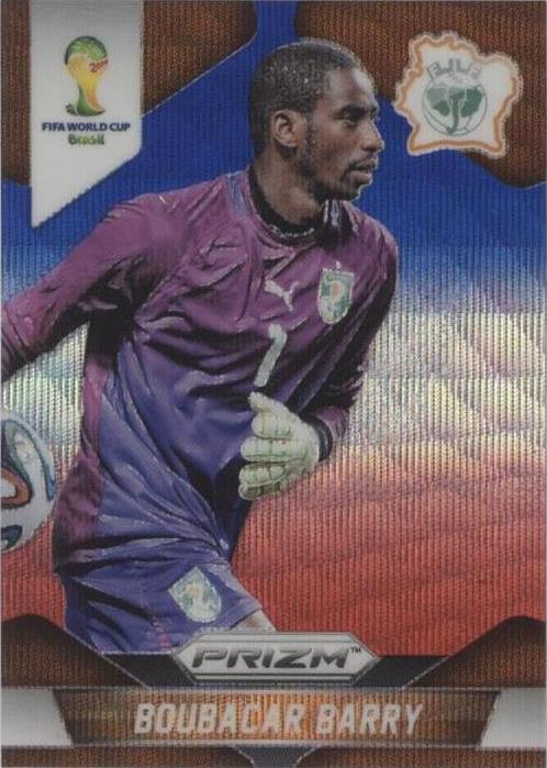2014 Panini Prizm World Cup - Boubacar Barry #57 Blue & REDWAVE Prizm ...