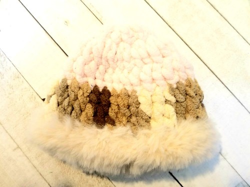 Newborn baby handmade Crochet chenille hat | eBay