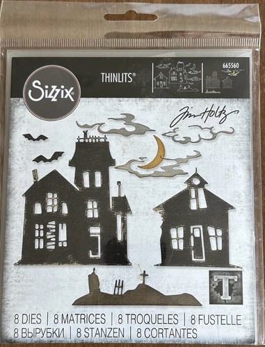 Sizzix Thinlits Tim Holtz Ghost Town Metal Dies Set Retired Rare New 665560 | eBay