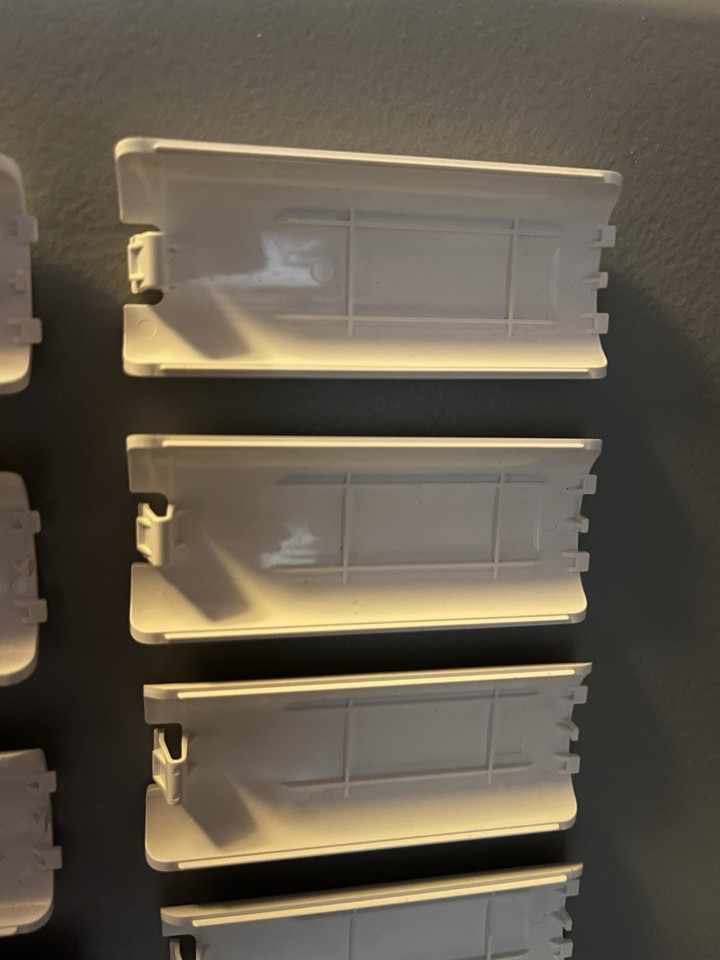 10 OEM Nintendo Wii Remote Plastic Back Cover Lot White Cleaned Great ...