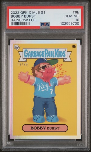 2022 Topps Gpk X Mlb Series 1 Keith Shore Bobby Burst 6b Rainbow Foil ...