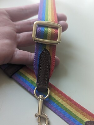 Coach Rainbow Webbing Strap Removeable Purse Extra Strap Replacement ...