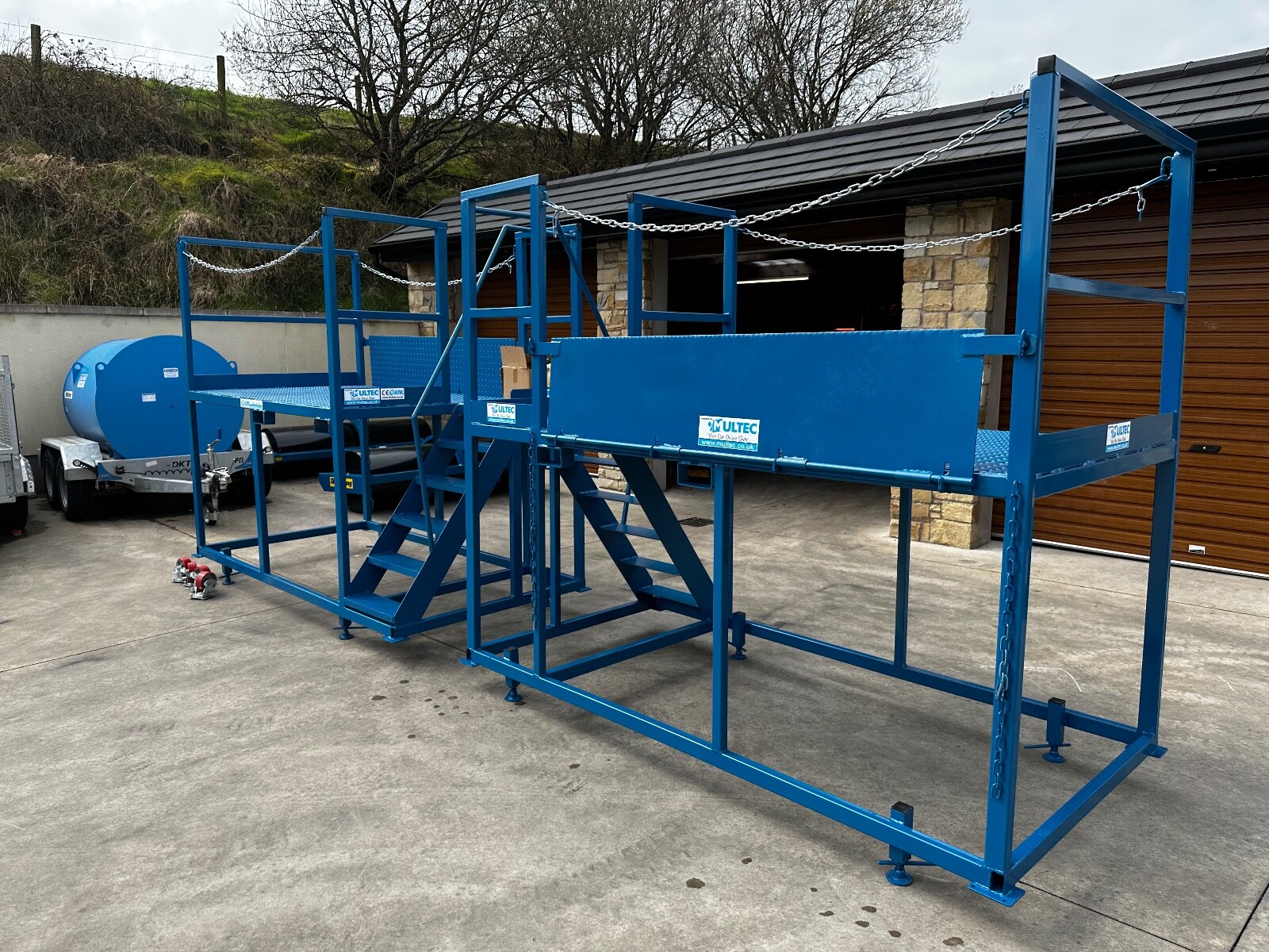 8Ft x 4Ft Mobile Access Platform (Unloading Lorry Trailer Steps) | eBay UK