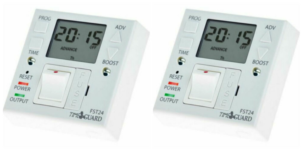 2 x Timeguard FST24 SupplyMaster 24 Hour Fused Spur Time Switches ...