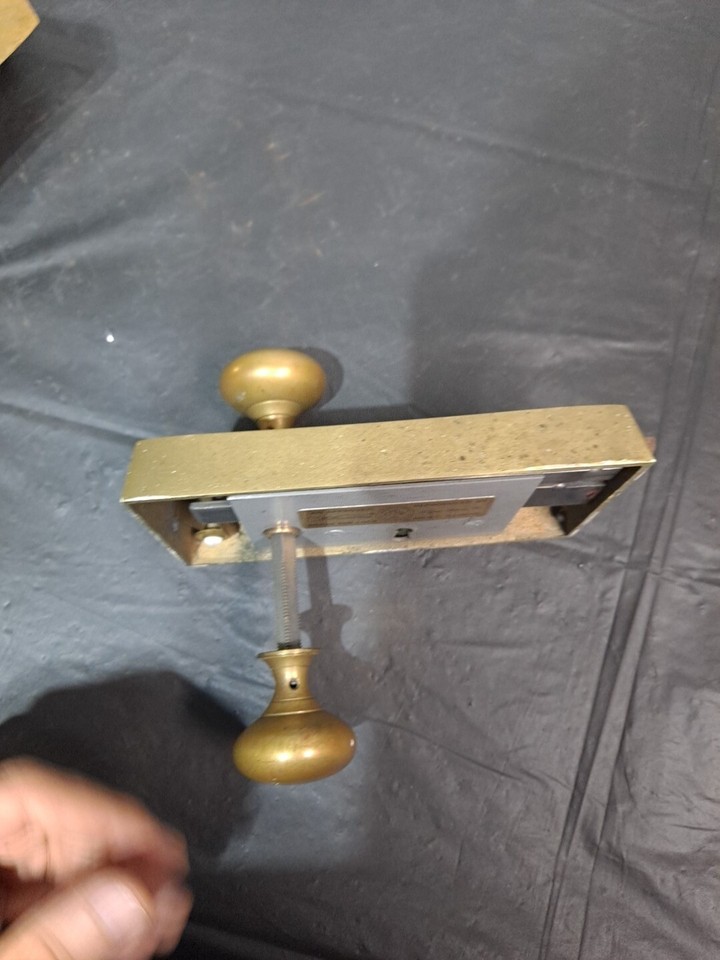 2 - Vintage Colonial Williamsburg Restoration Brass Rim Lock by Folger ...