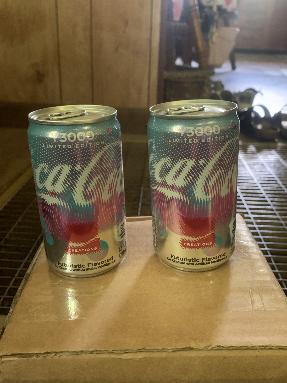 Coca-Cola Y3000 Collectible Cans, Coke Soda, 2 Full 7.5 oz, Futuristic ...