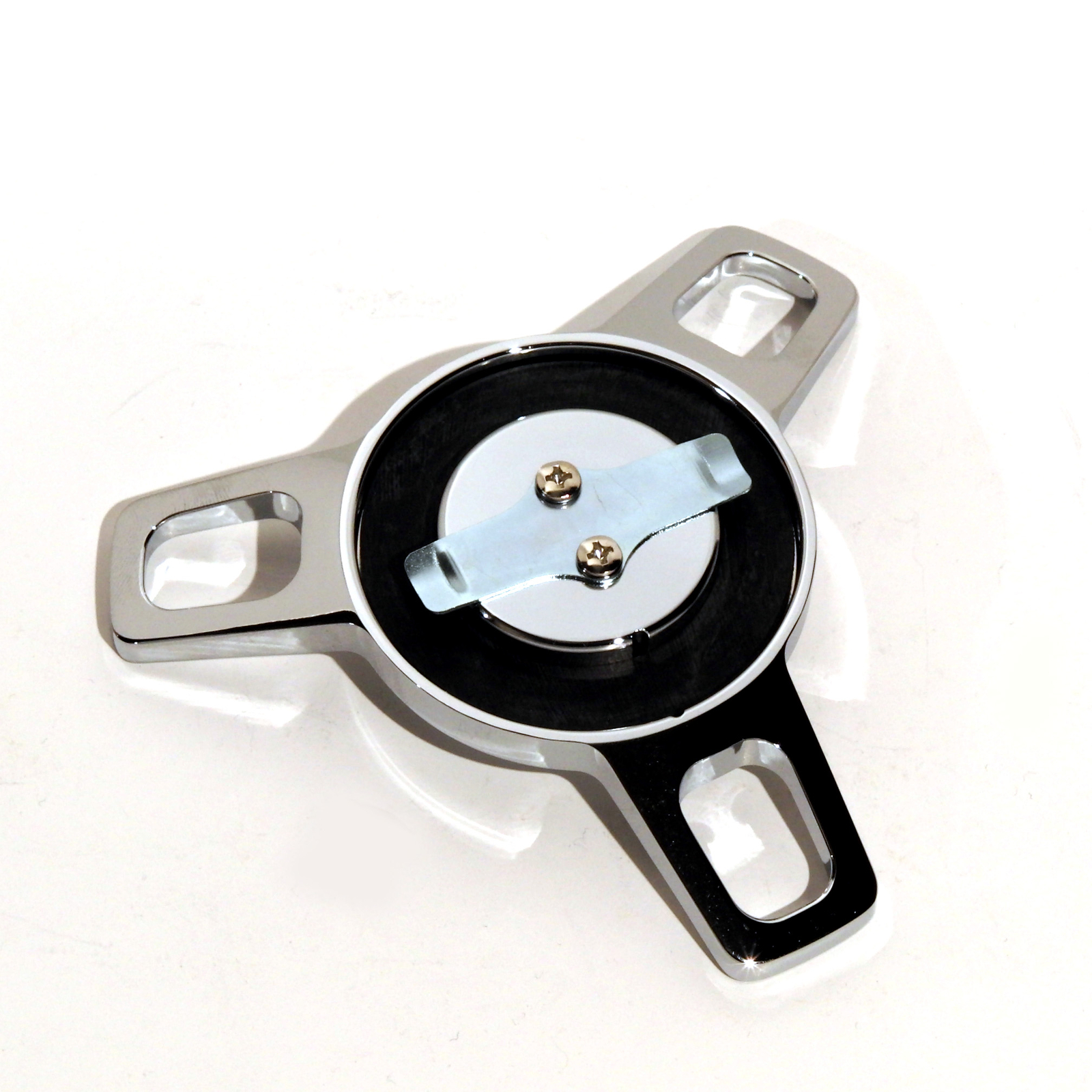CHROME 3-WING SPINNER GAS CAP VENTED BAYONET HARLEY 73-82 &CUSTOM ...