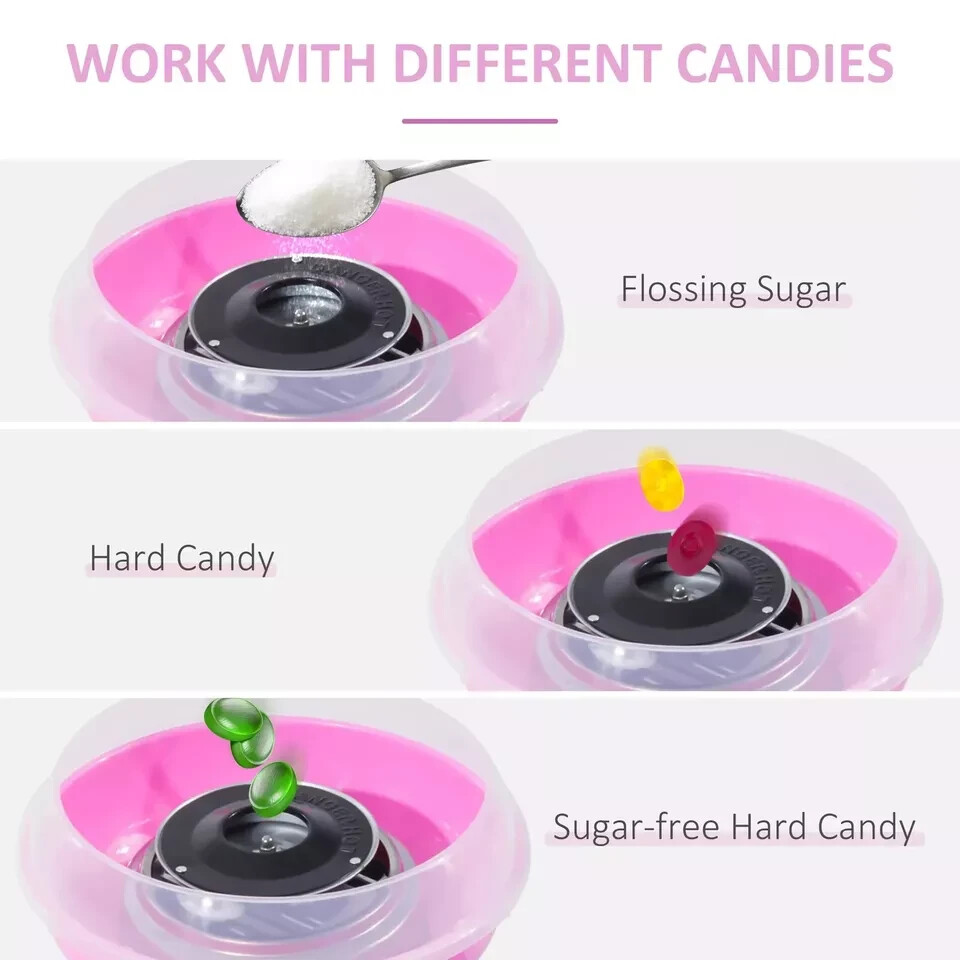 Electric Candyfloss Making Machine Home Cotton Sugar Candy Floss Maker DIY | eBay