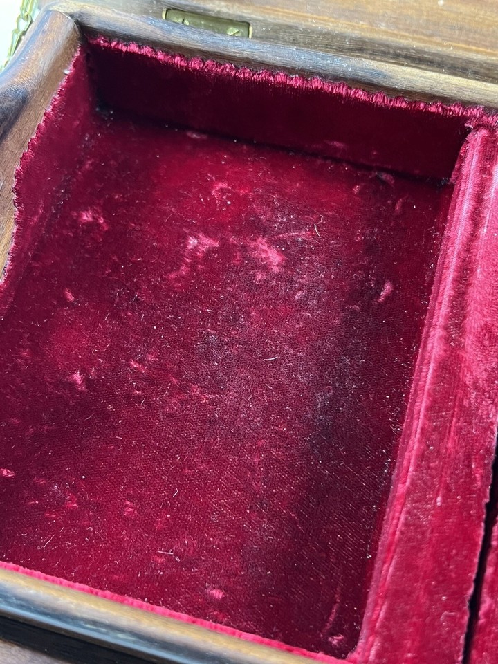 W Dassie Old Wooden Handle Drawer Jewelry Chest Trunk Treasure Handles ...